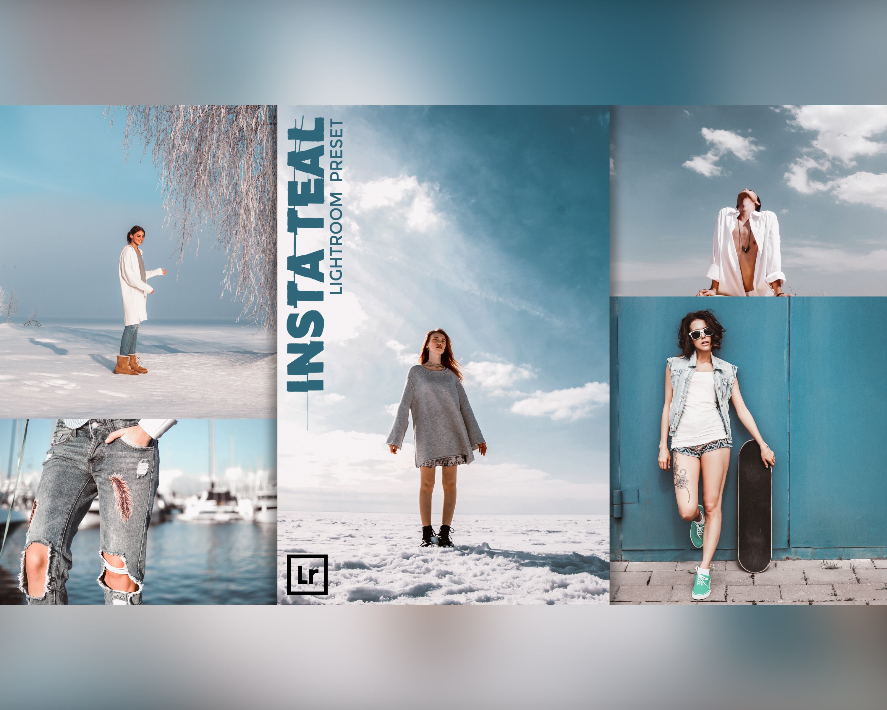 Insta Teal Lightroom Preset, Teal Preset, Blue Lightroom Preset, Light ...