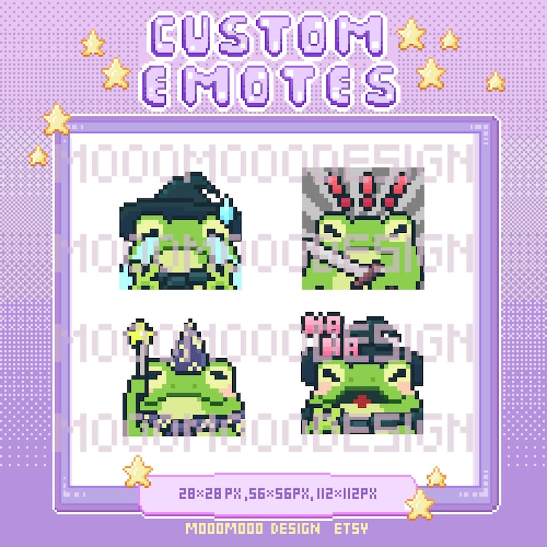 Custom Pixel Art 8bit Emotes (twitch/discord/stream) (cute/kawaii, Cool ...