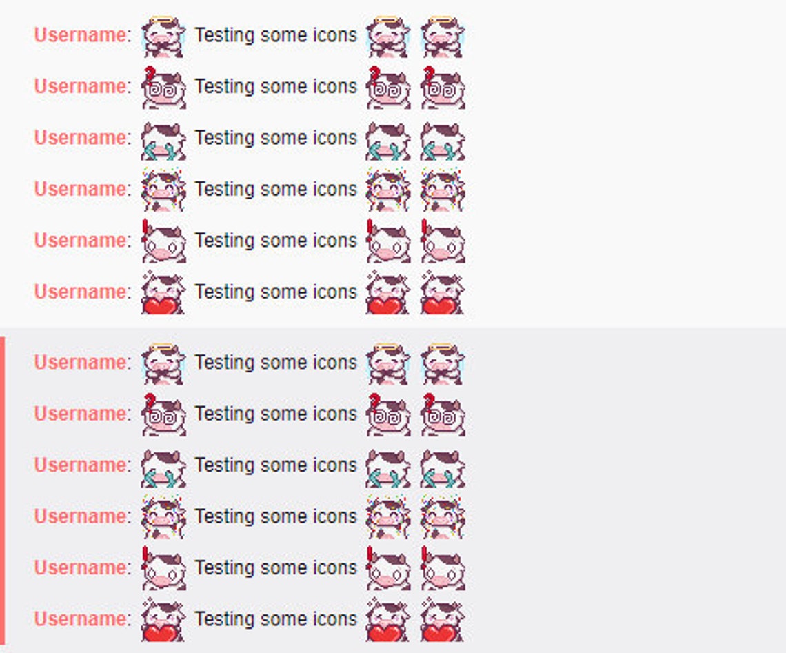 Cute 8-bit Pixel Cow ~ Twitch Emote Pack - Etsy