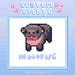 Moo Deng Pixel Art 8-bit Emote PNG / Twitch / Streaming / Discord ...