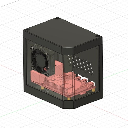 Raspberry Pi 4B Desktop Computer Case Additional 3D Print - Etsy