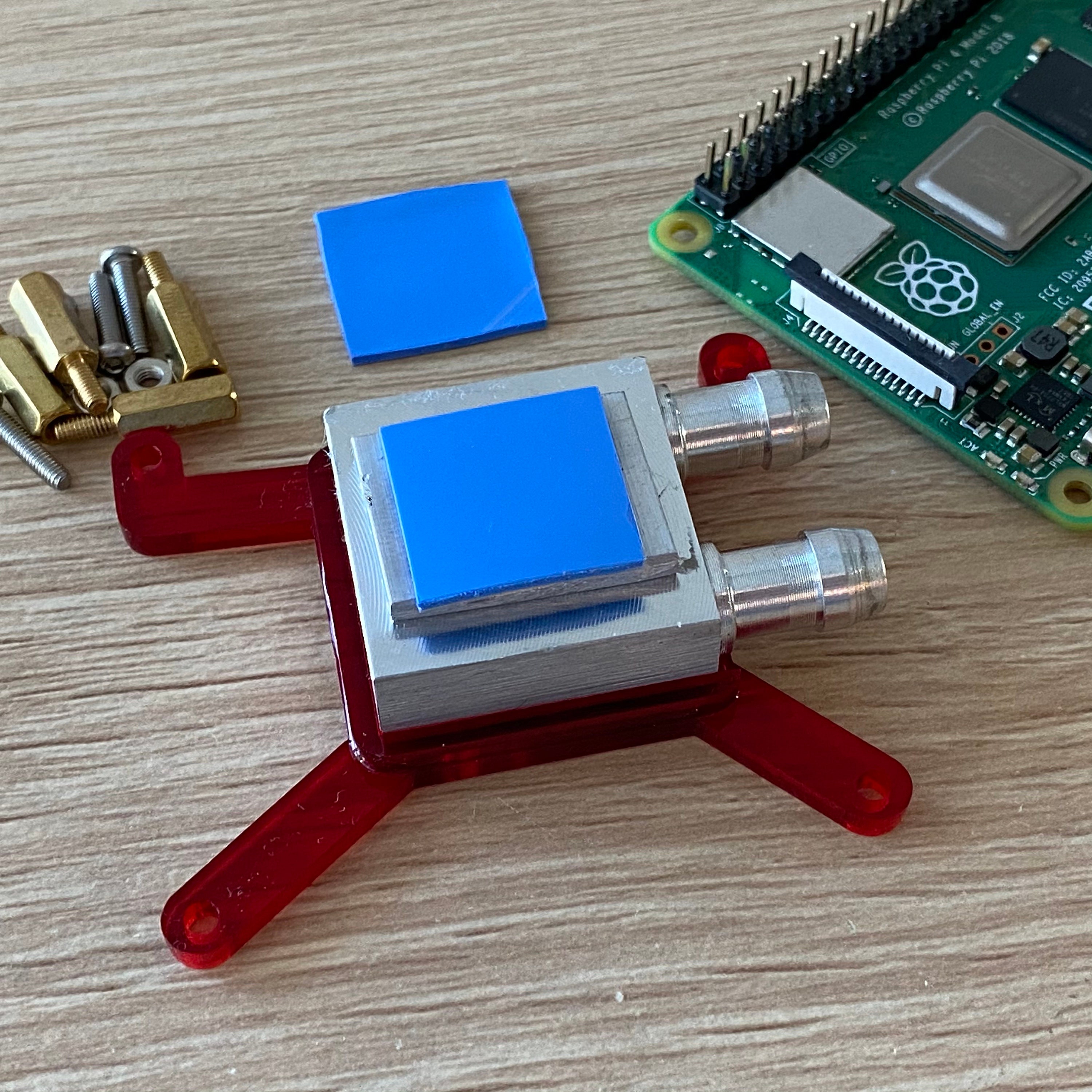 Red Water Cooling Block Kit for Raspberry Pi 4 - Etsy