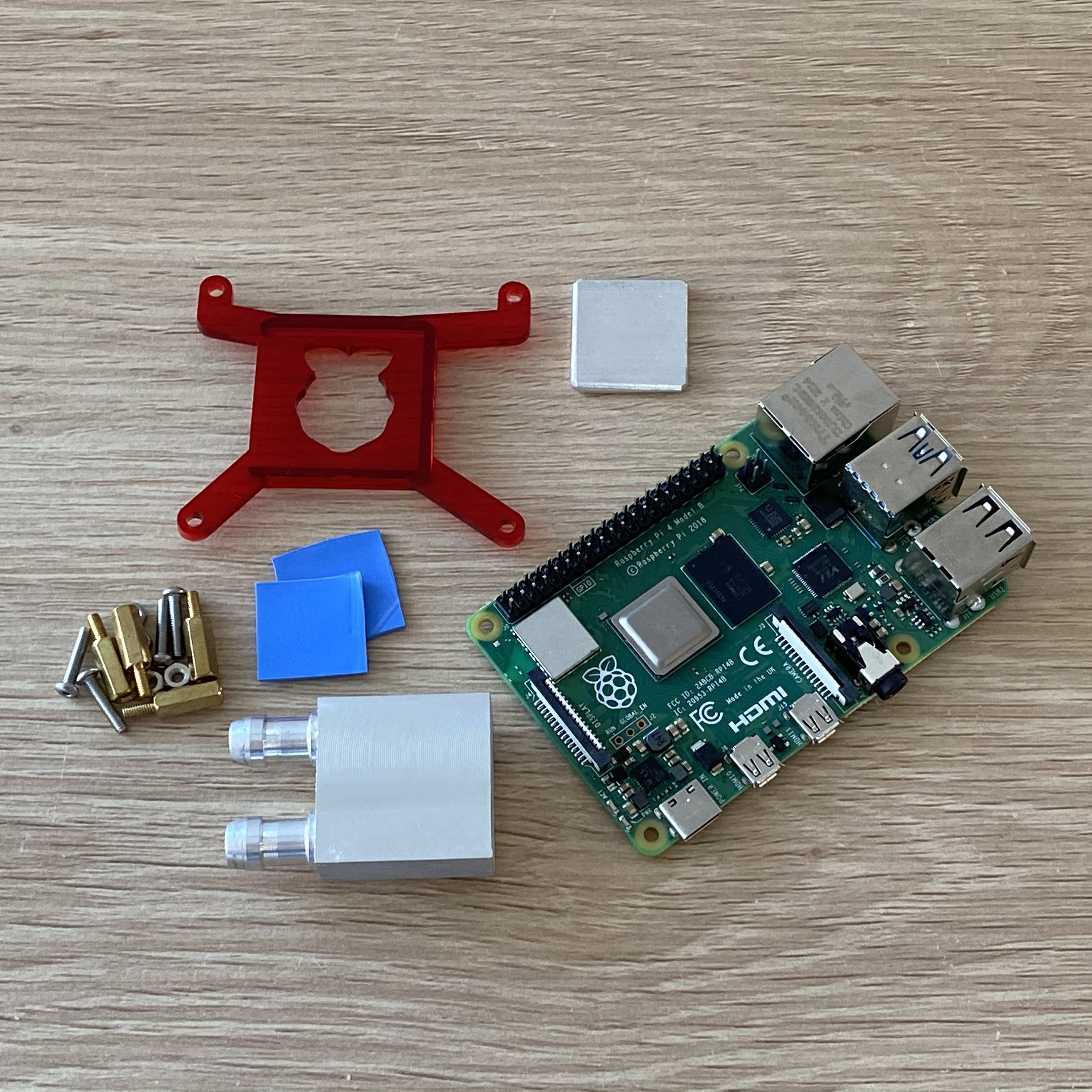 Red Water Cooling Block Kit for Raspberry Pi 4 - Etsy