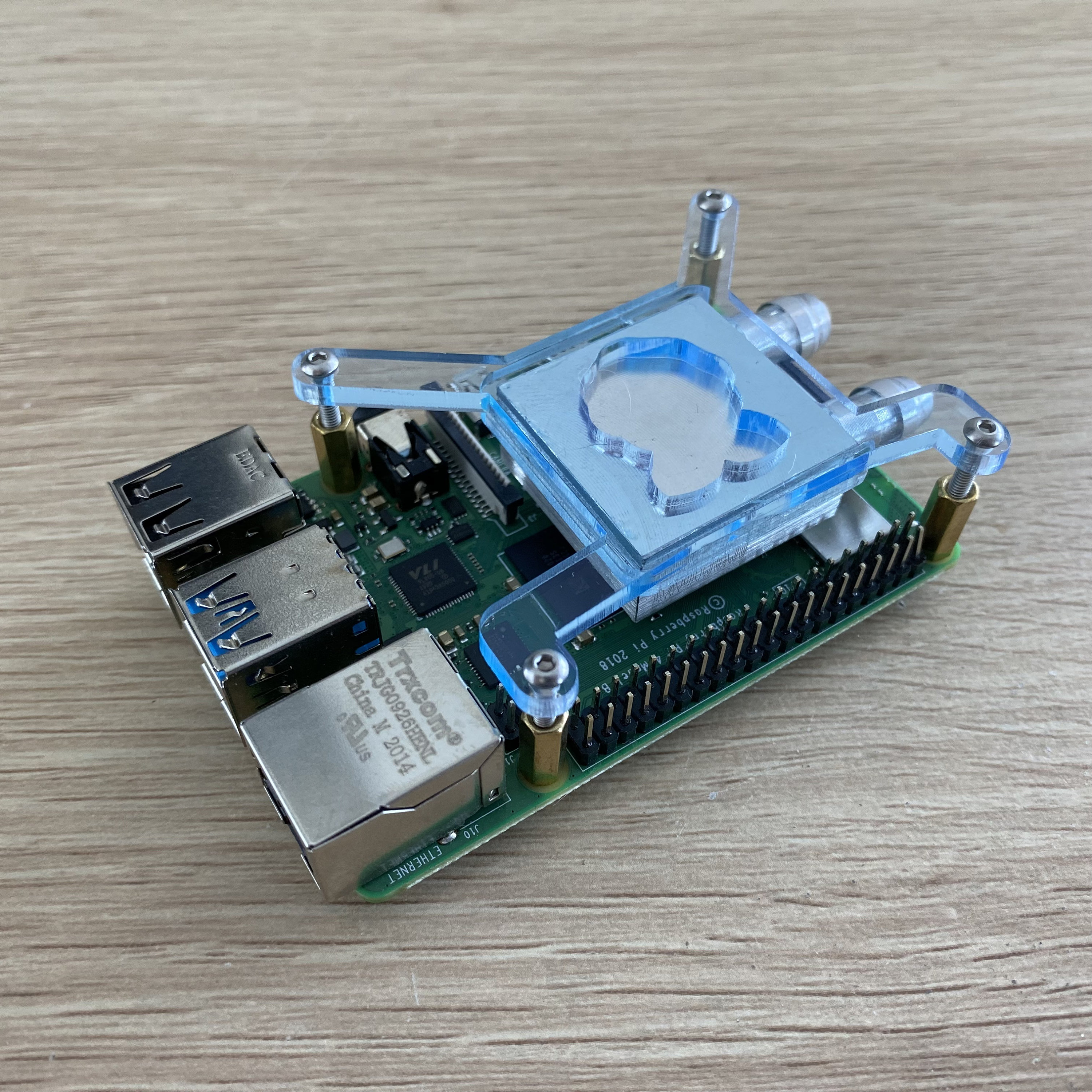 Blue Water Cooling Block Kit for Raspberry Pi 4 - Etsy