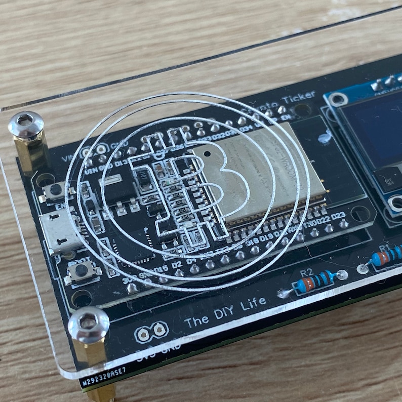 Bitcoin Price Ticker Diy Kit Etsy