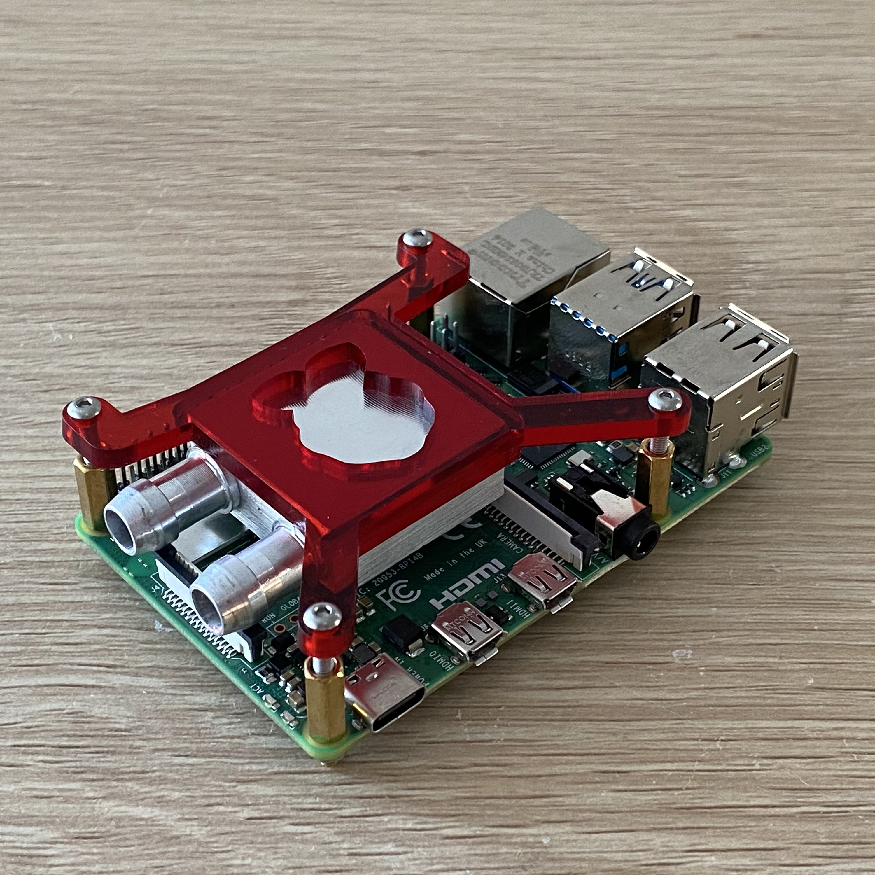 Red Water Cooling Block Kit for Raspberry Pi 4 - Etsy