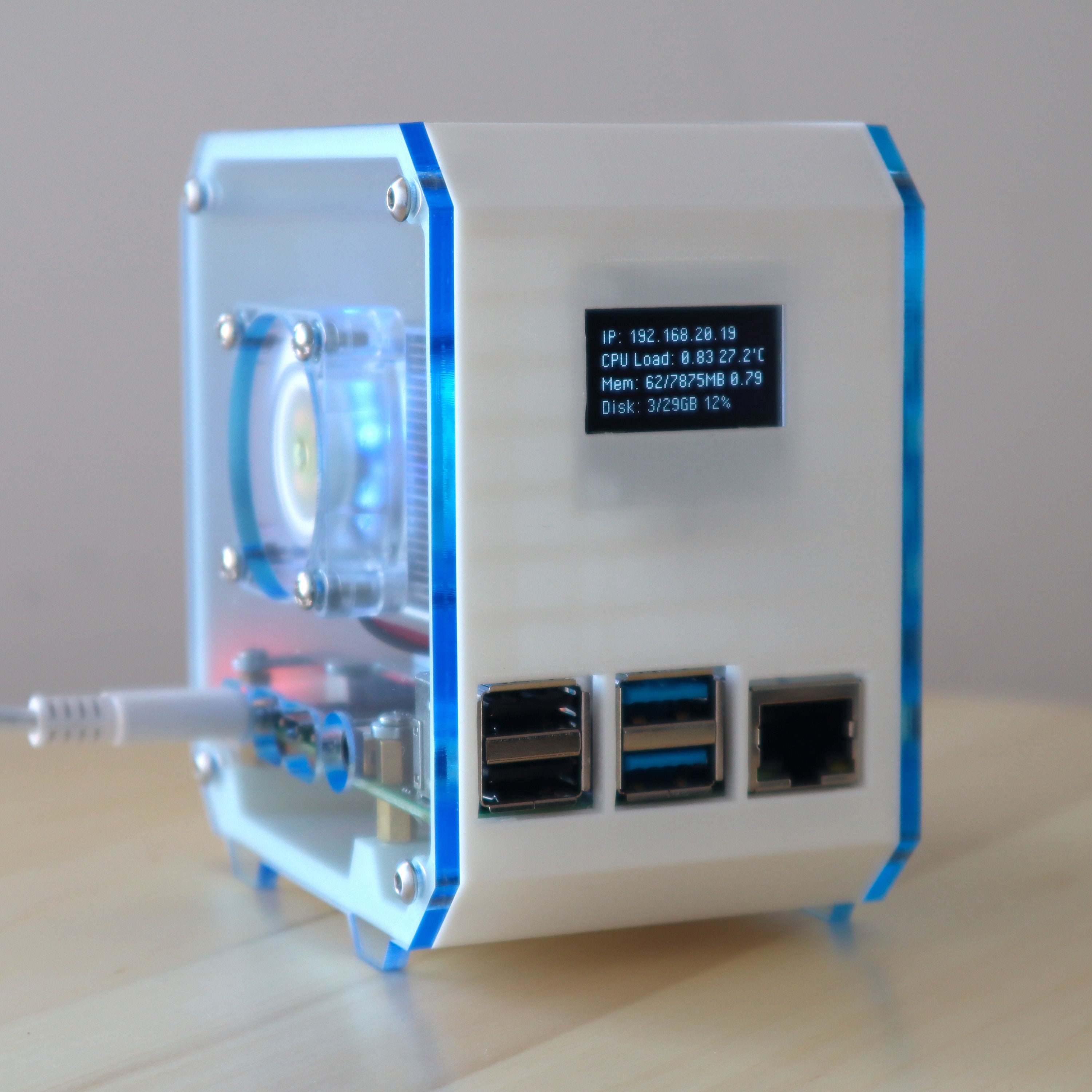 Ice Edition Raspberry Pi 4B Desktop Computer Case - Etsy