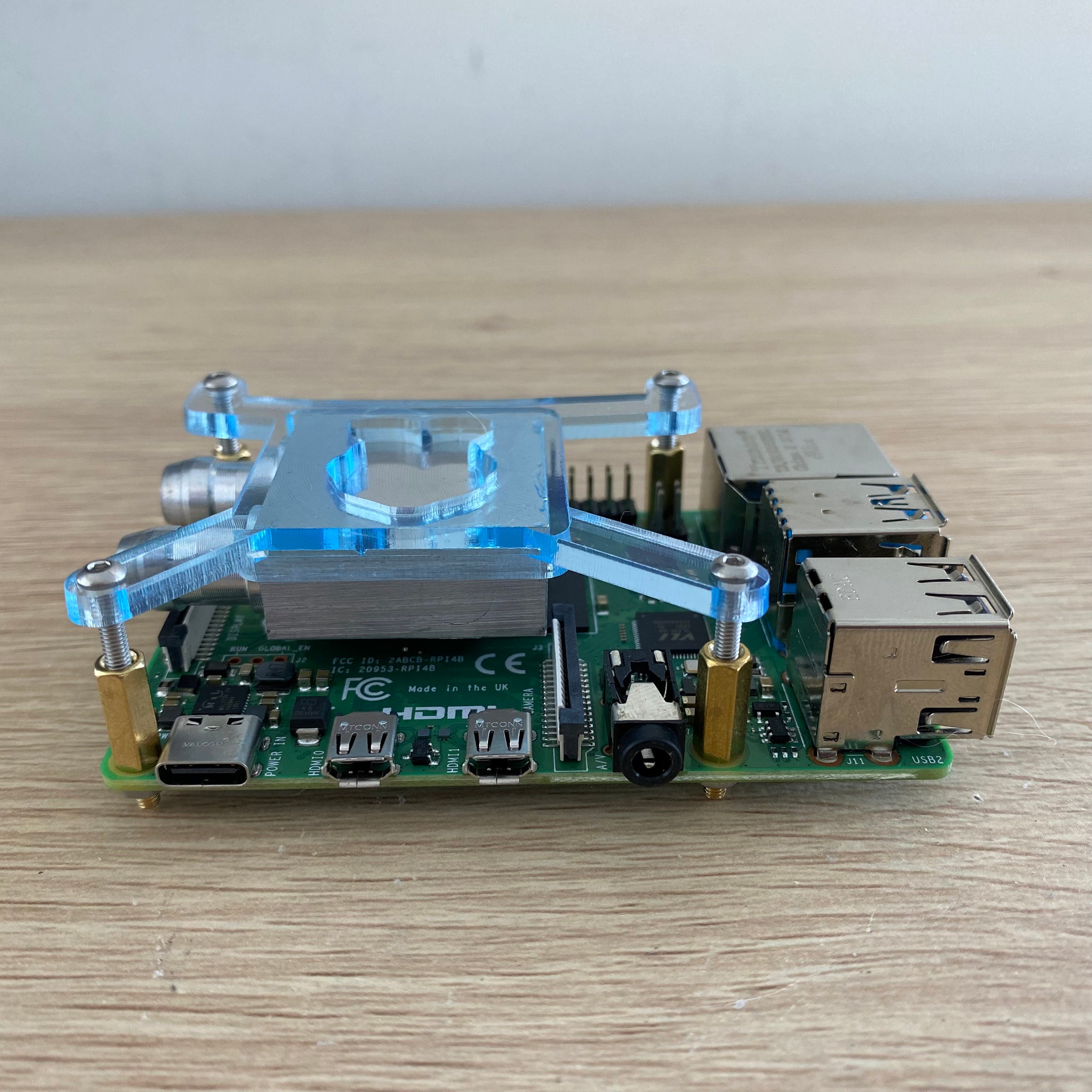 Blue Water Cooling Block Kit for Raspberry Pi 4 - Etsy