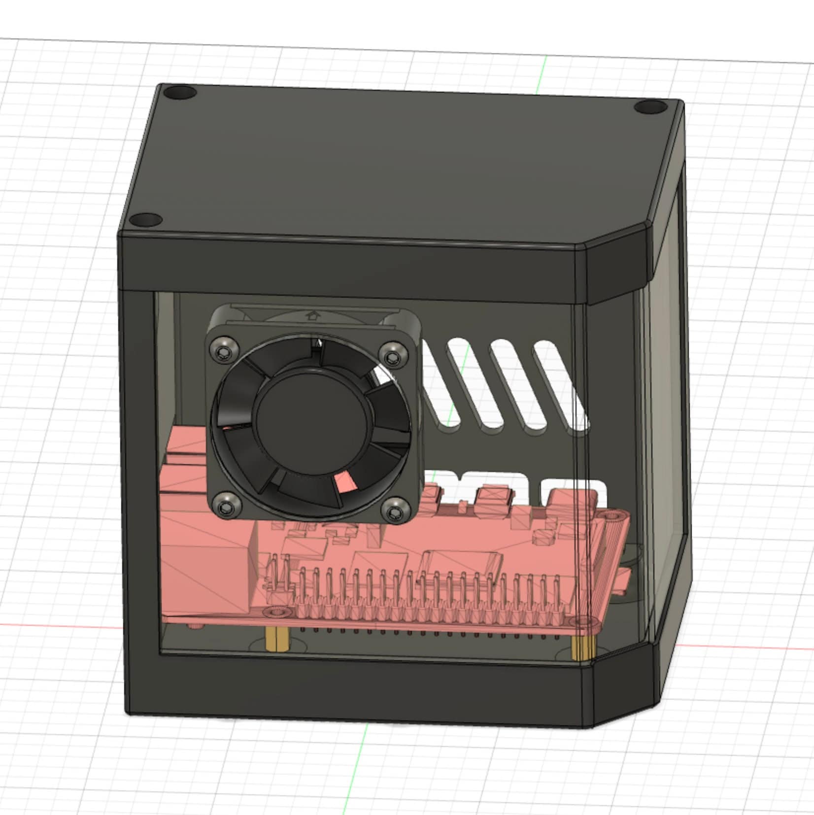 Raspberry Pi 4B Desktop Split Computer Case 3D Print Files - Etsy