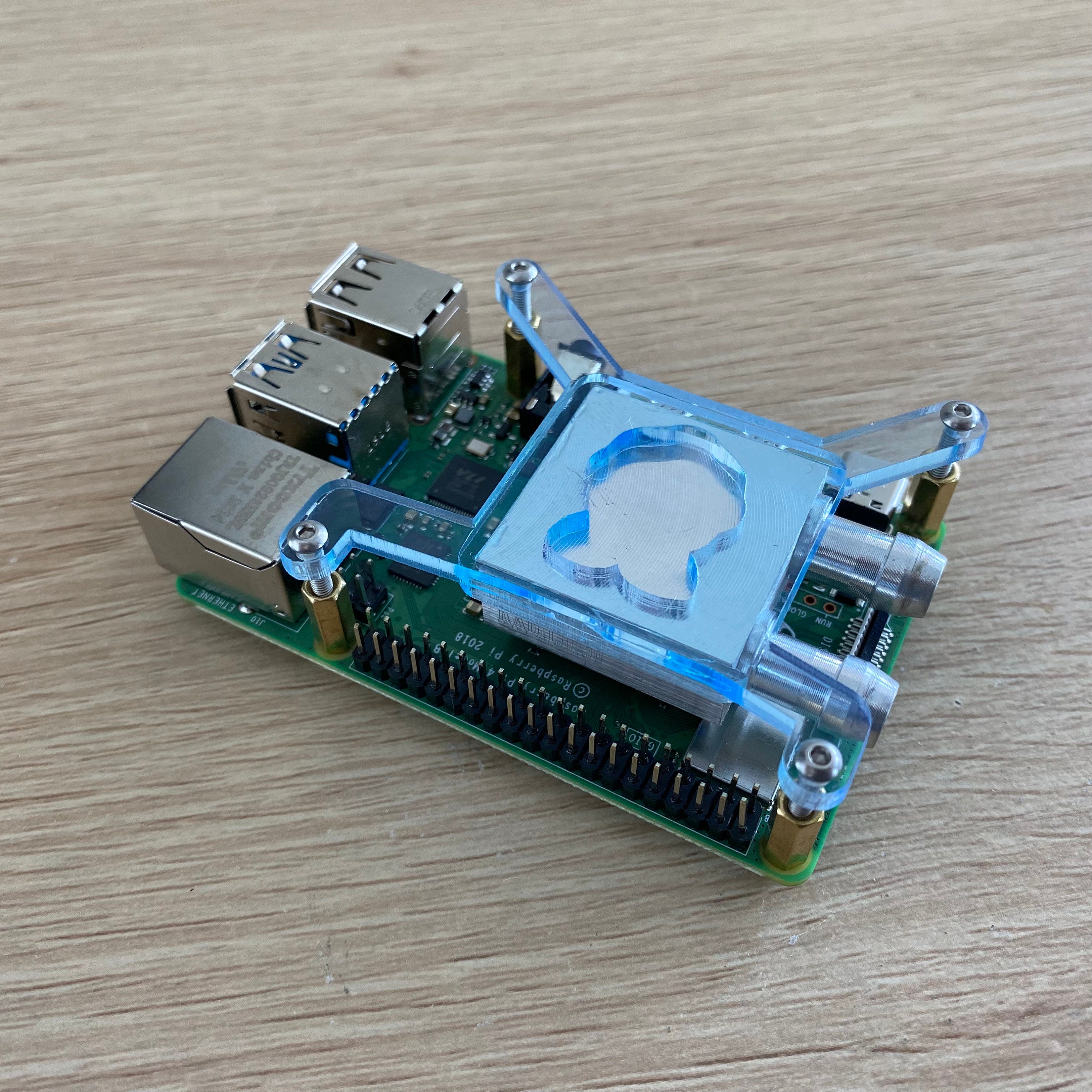 Blue Water Cooling Block Kit for Raspberry Pi 4 - Etsy