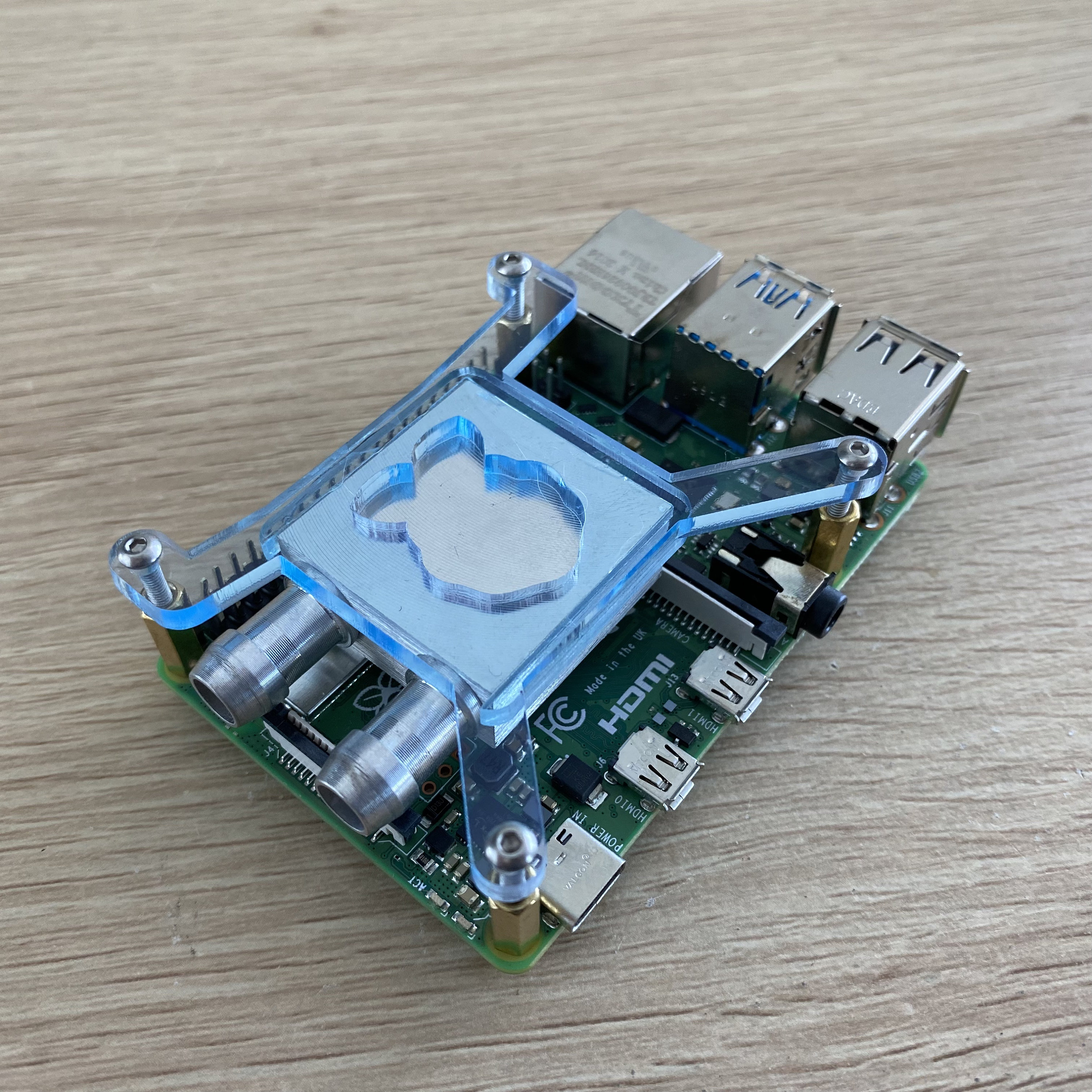 Blue Water Cooling Block Kit for Raspberry Pi 4 - Etsy