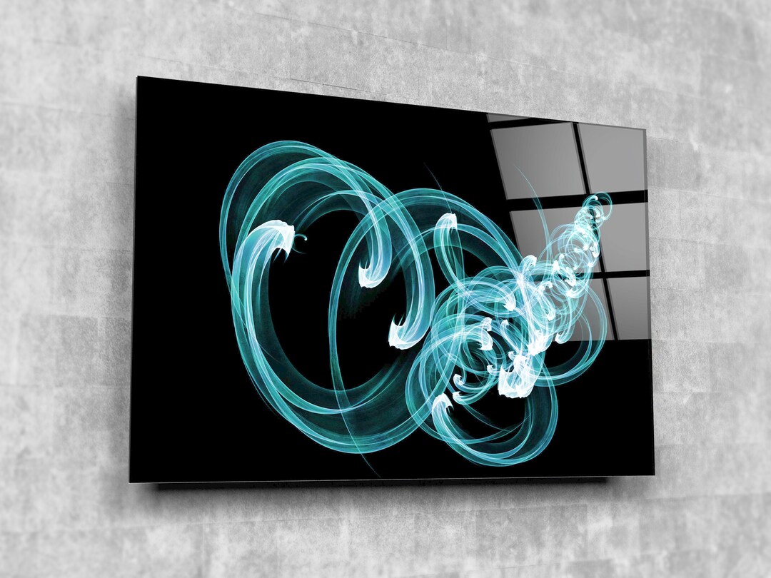 Abstract Tempered Glass Printing Wall Art , Extra Large Wall Art,modern ...