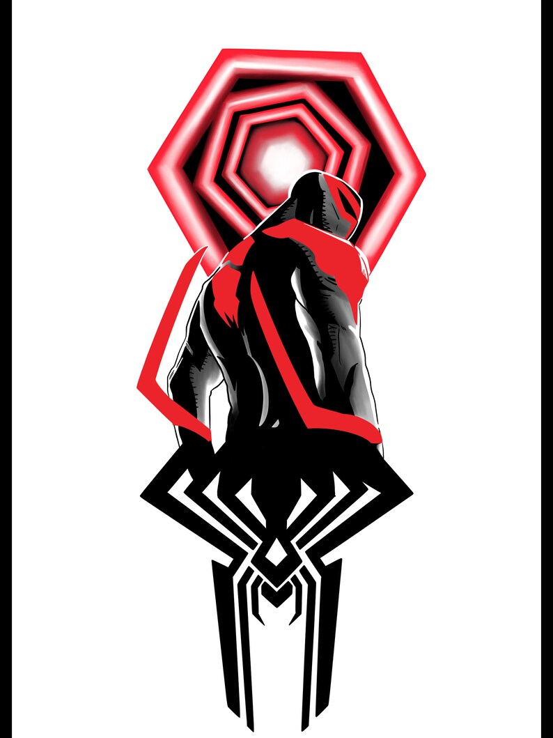 Spider-man 2099- Red and Black - Art Print 8 X 11 - Wall Decor - Etsy