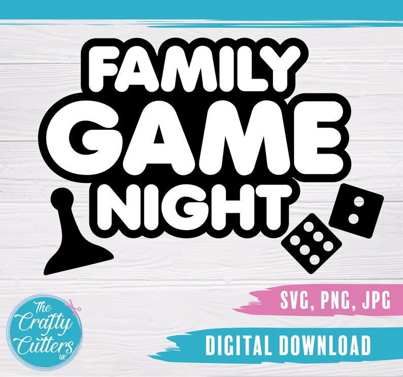 Family Game Night SVG SVG Cutting File Games Night Digital - Etsy