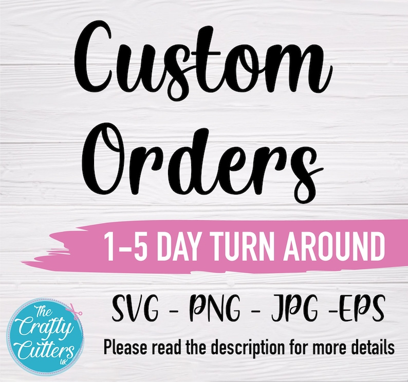 Custom SVG Custom Svg Png Eps Jpg SVG Cricut Files Cut - Etsy