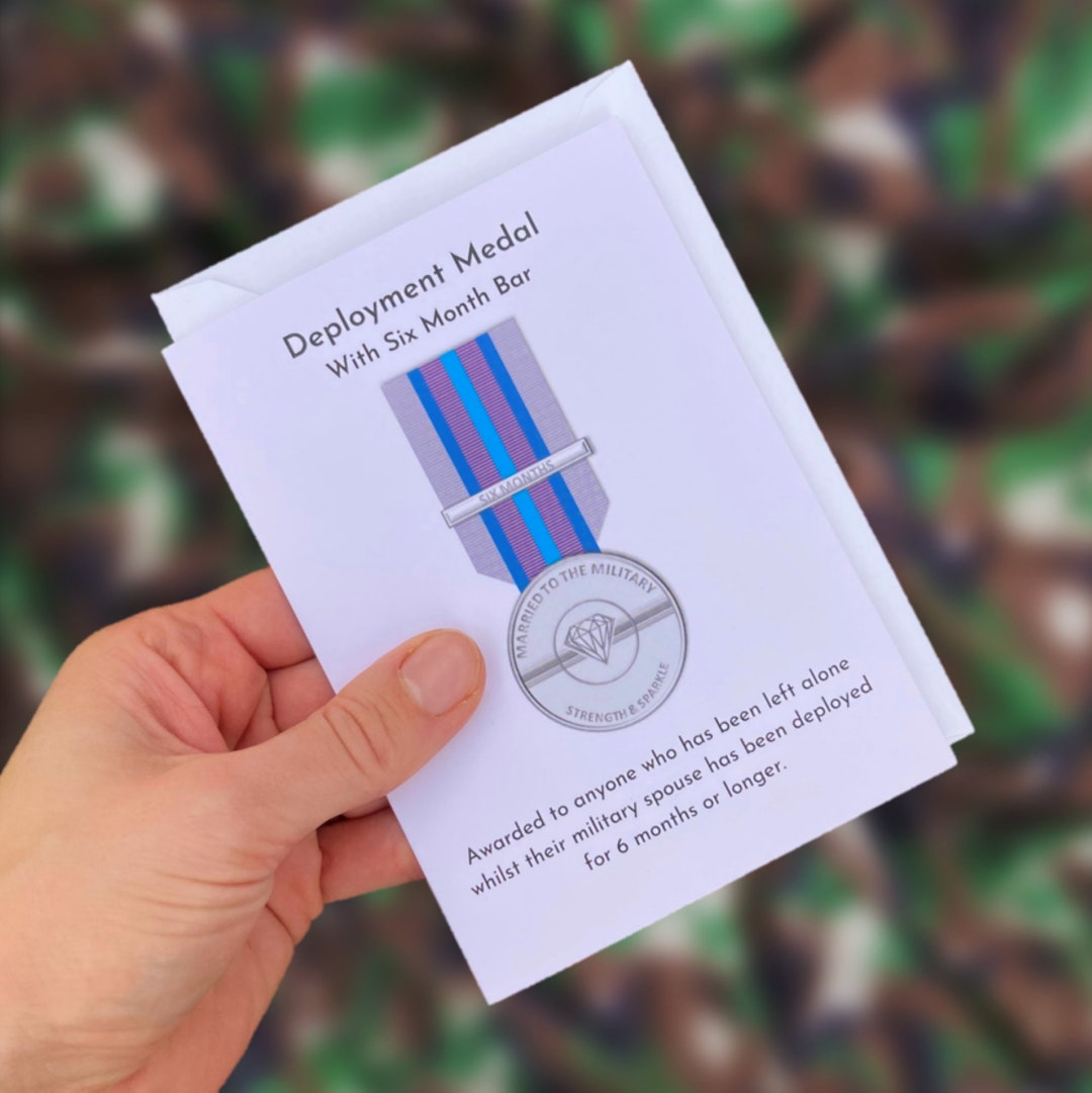Deployment Medal Card - Etsy