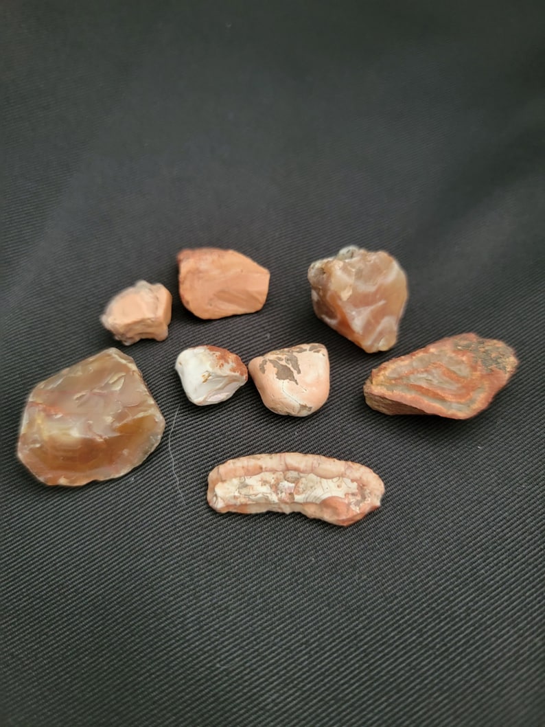 5 OZ Lot Assorted Raw Agate Lake Superior Michigan Rockhound Rough/raw ...