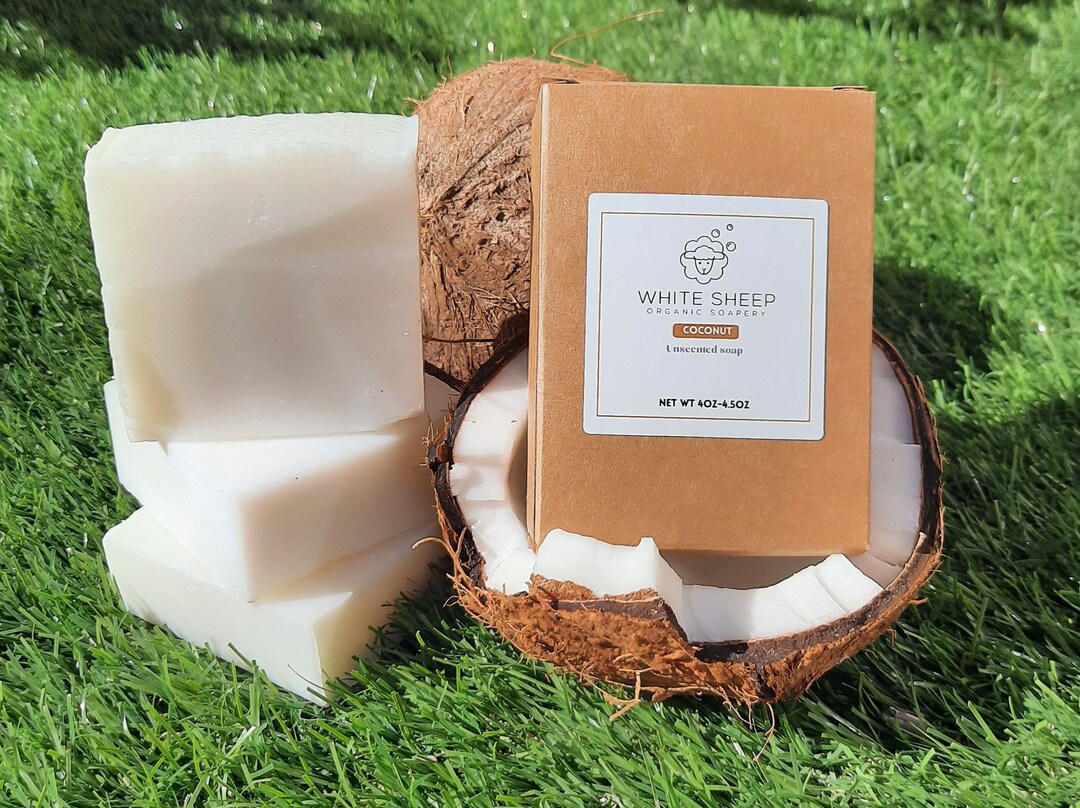 Coconut Soap Handmade Soap Bar Organic Body Soap Fragrance Free Soap - Etsy