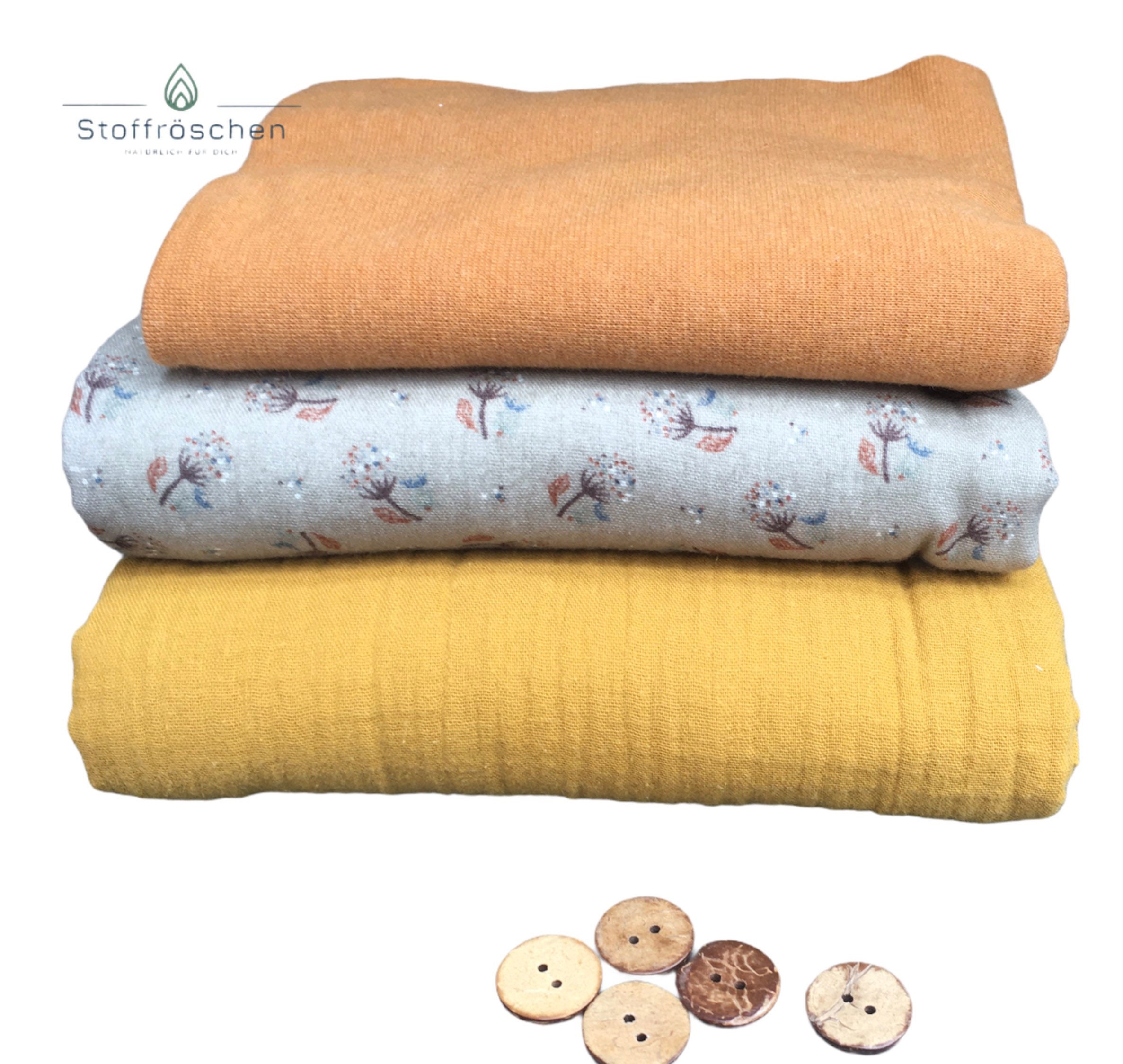 Musselin Organic cotton Paket mit Bündchen Stoffpaket | Etsy