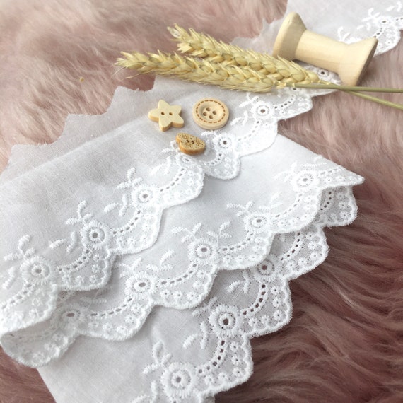 Madeira Lace Border Lace Border White 1 Meter 62 Mm High | Etsy