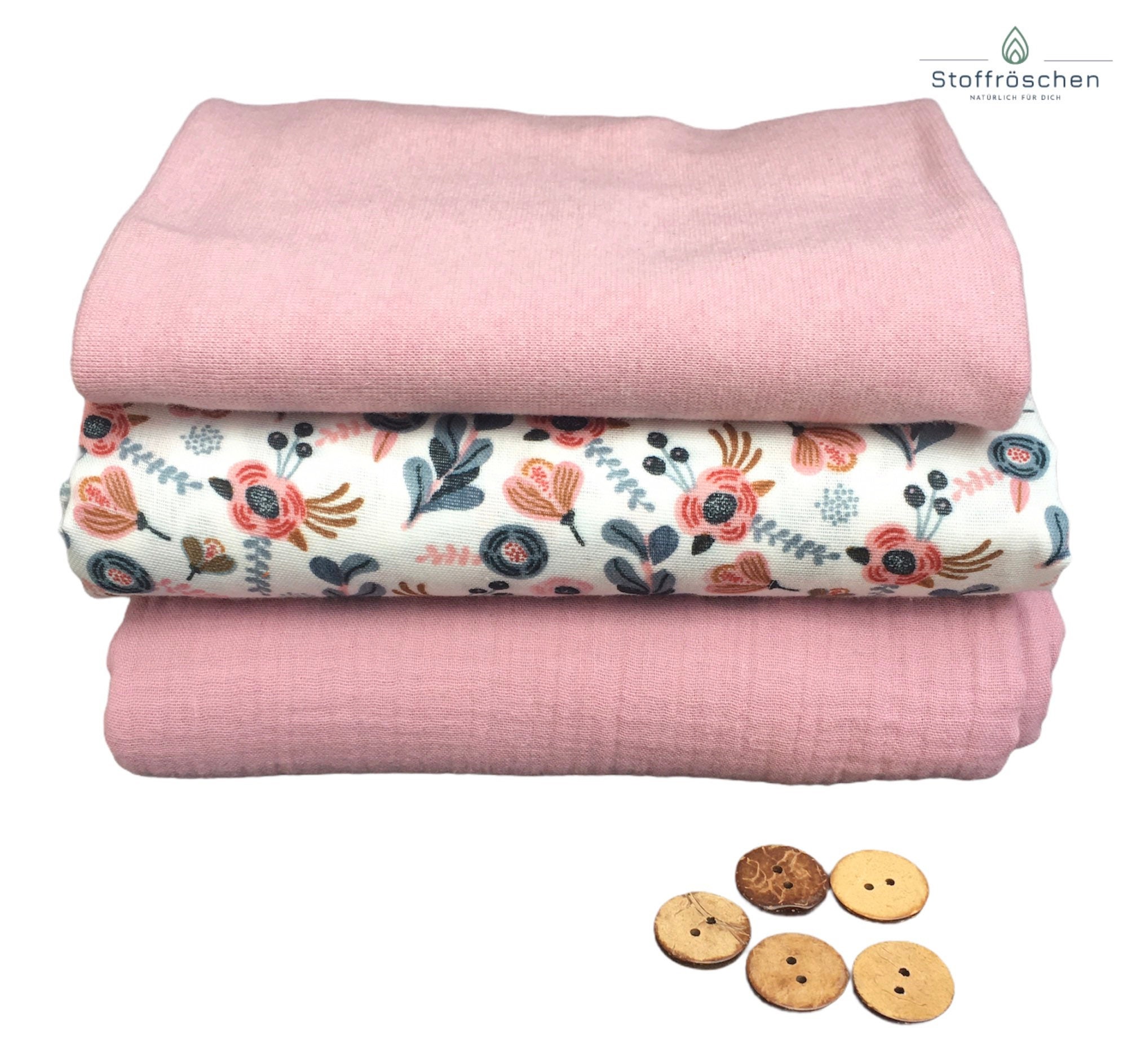 Musselin Organic cotton Paket mit Bündchen Stoffpaket - Etsy.de