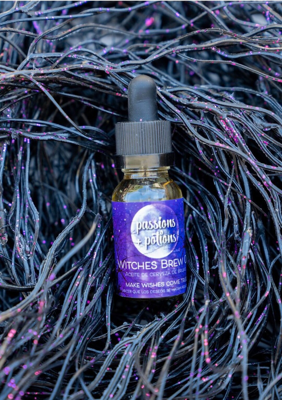 Witchs Brew Blended Oil Wish-granting Magical Oil With 24K Gold Leaves ...