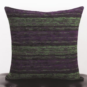 Purple and Green Velvet Pillow Cover,purple Velvet Fabric Throw Pillow ...