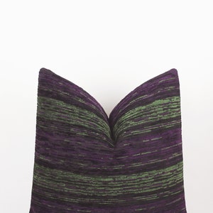 Purple and Green Velvet Pillow Cover,purple Velvet Fabric Throw Pillow ...