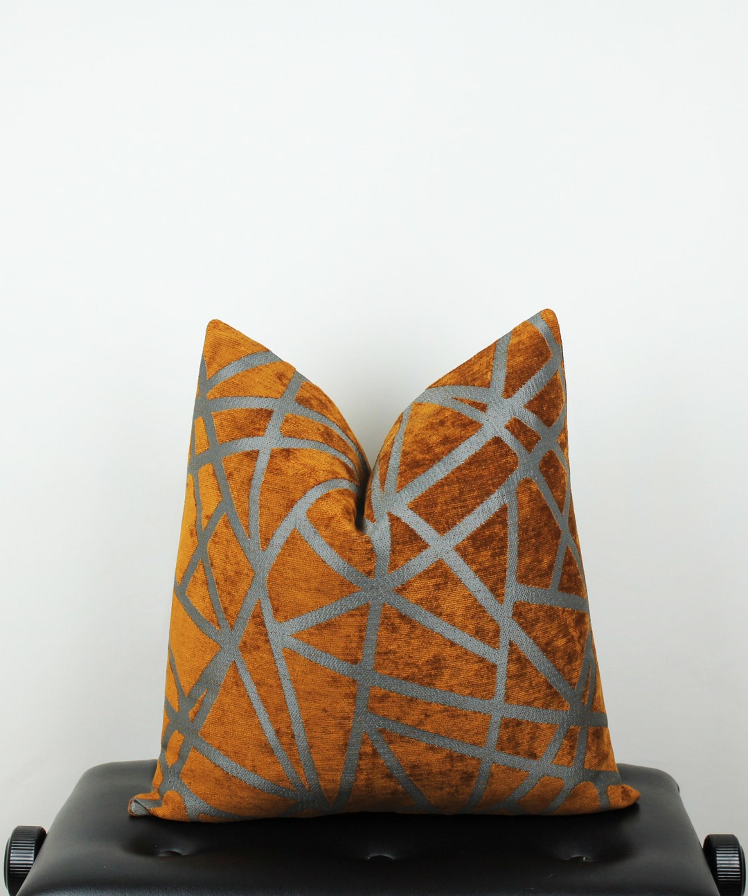 Terracotta Copper Velvet Fabric Cover Case,shiny Velvet Throw Pillow ...