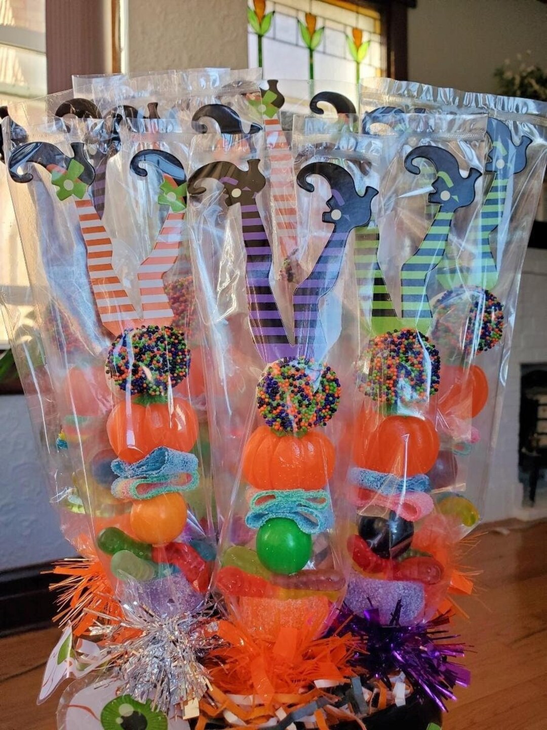 6 Witch Legs Candy Kabobs - Etsy