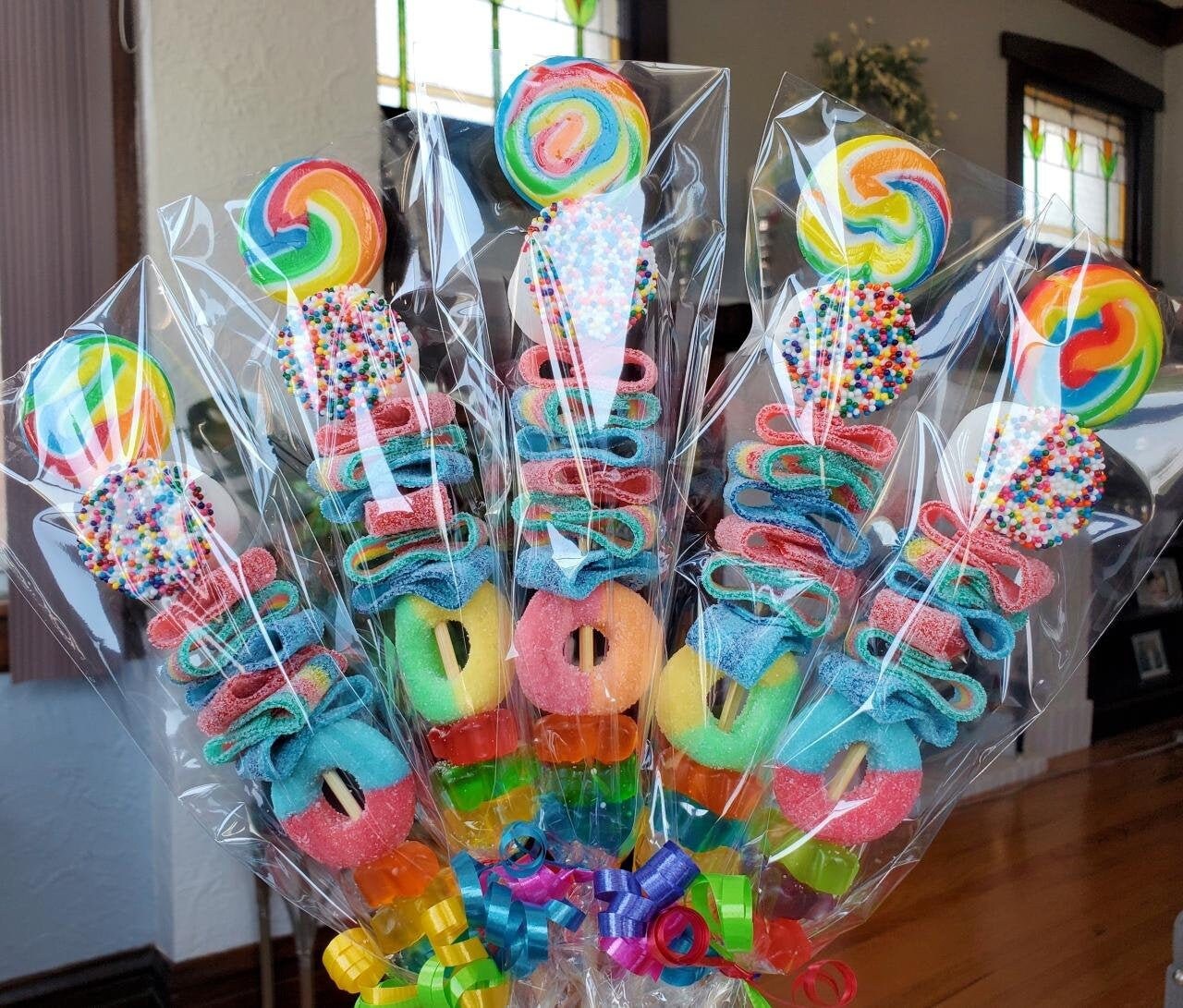 12 Lollipop Candy Kabobs Etsy