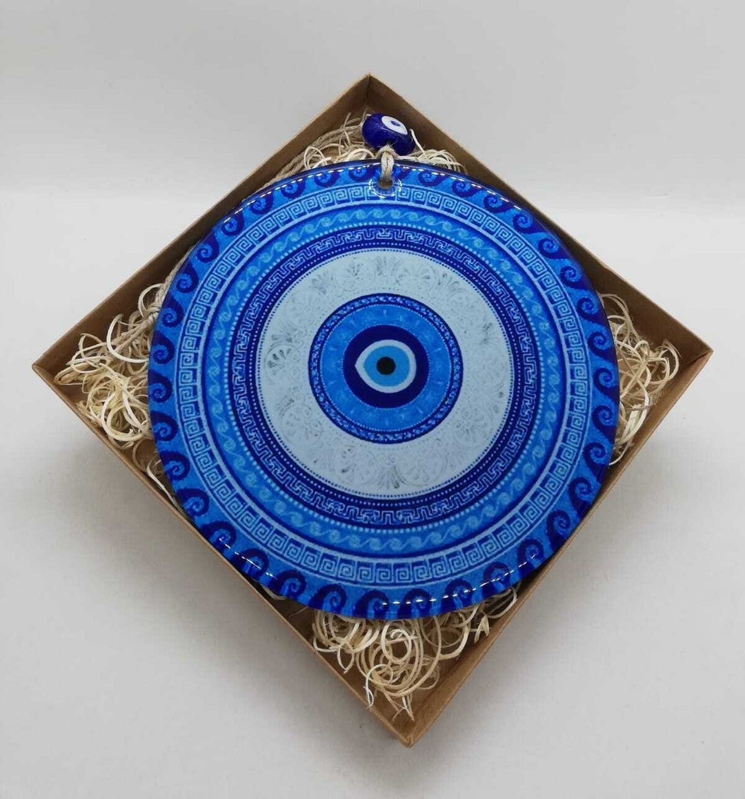 Handmade Middle Evil Eye Design Glass Wall Decor - Etsy