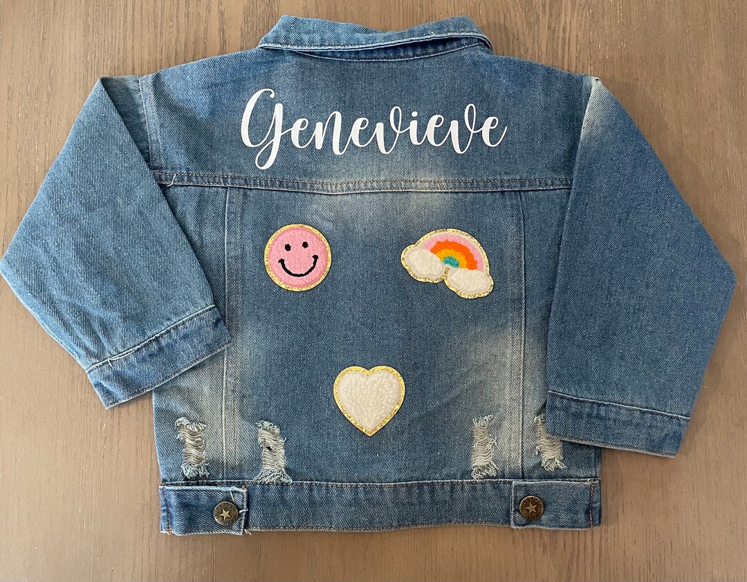 Personalized Kids/baby Denim Jackets for Kids Jeans Jackets Custom Name ...