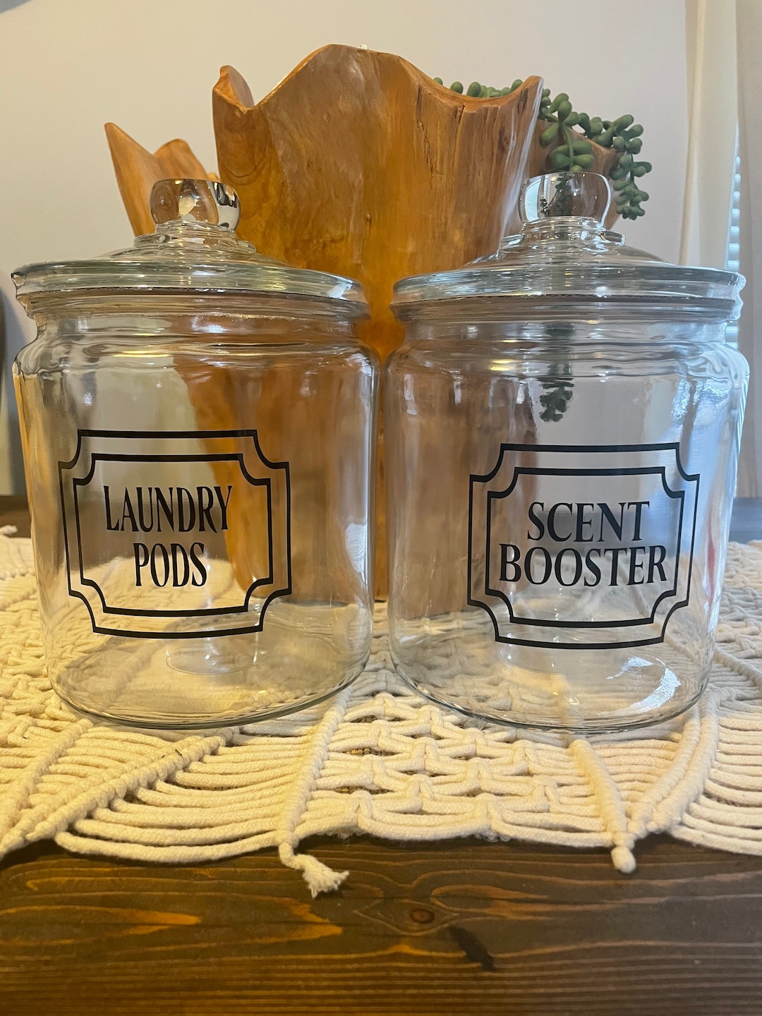 1/2 Gallon,farmhouse Laundry Organizer, Laundry Pods,scent Boosters ...