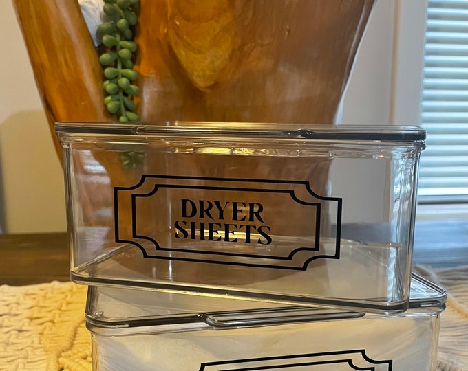 Dryer Sheets Box Dryer Sheet Container Dryer Sheet | Etsy