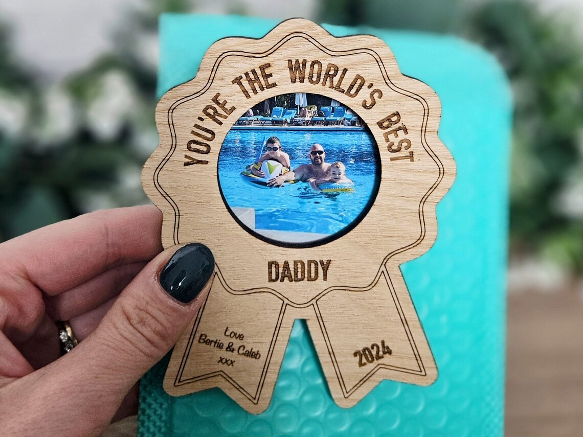 Dad Fridge Magnet, Personalised Fathers Day Gift From Kids, Photo Gift ...