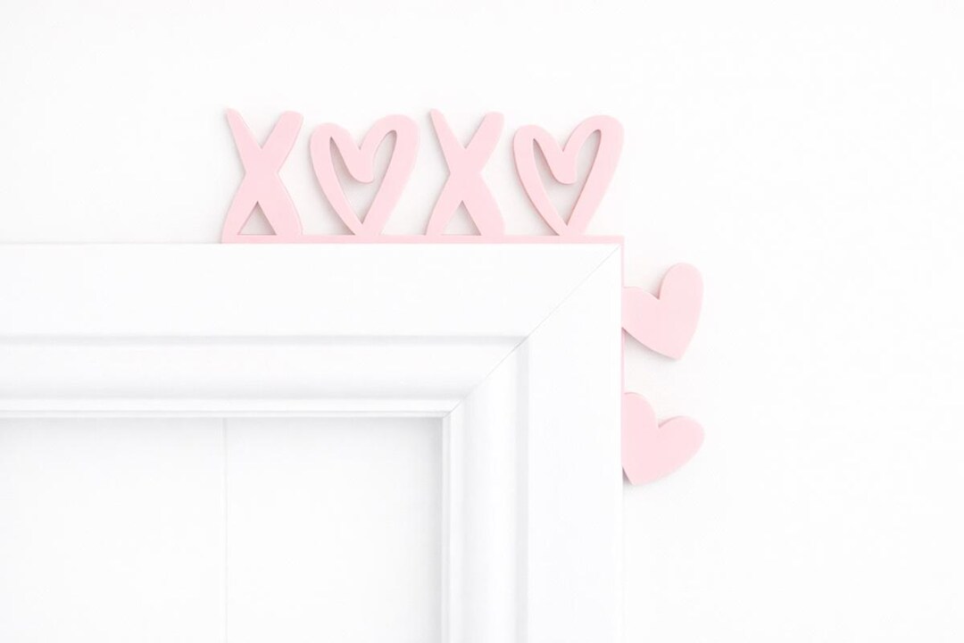 Love Door Corner Decoration, XOXO Acrylic Ornament, Anniversary Home ...