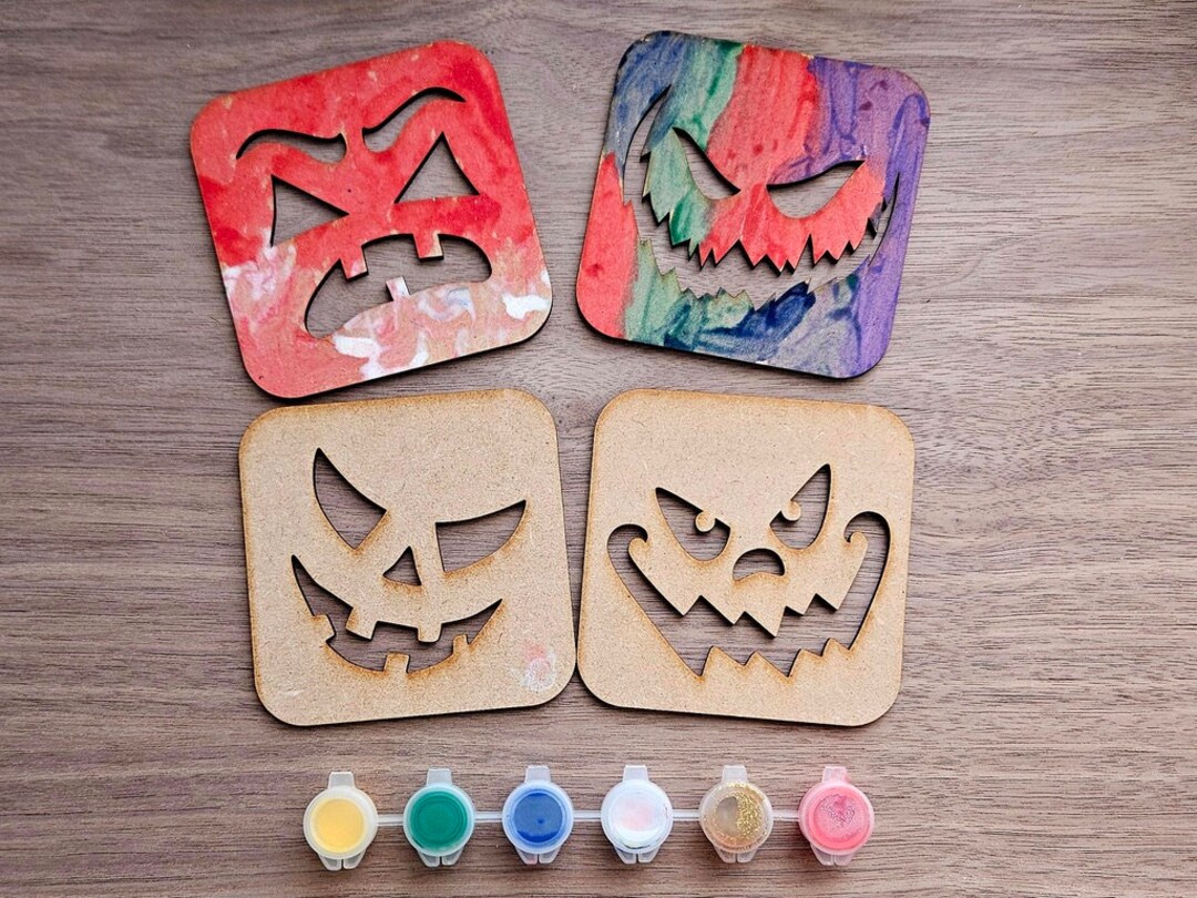 Paint Your Own Coasters, Activities for Kids, Craft Set, DIY Paint Kit ...