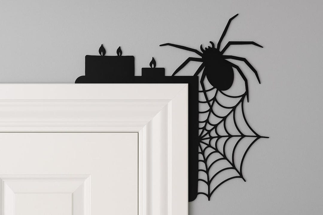 Spider Web Door Corner Decor, Halloween Decoration, Spooky Season ...
