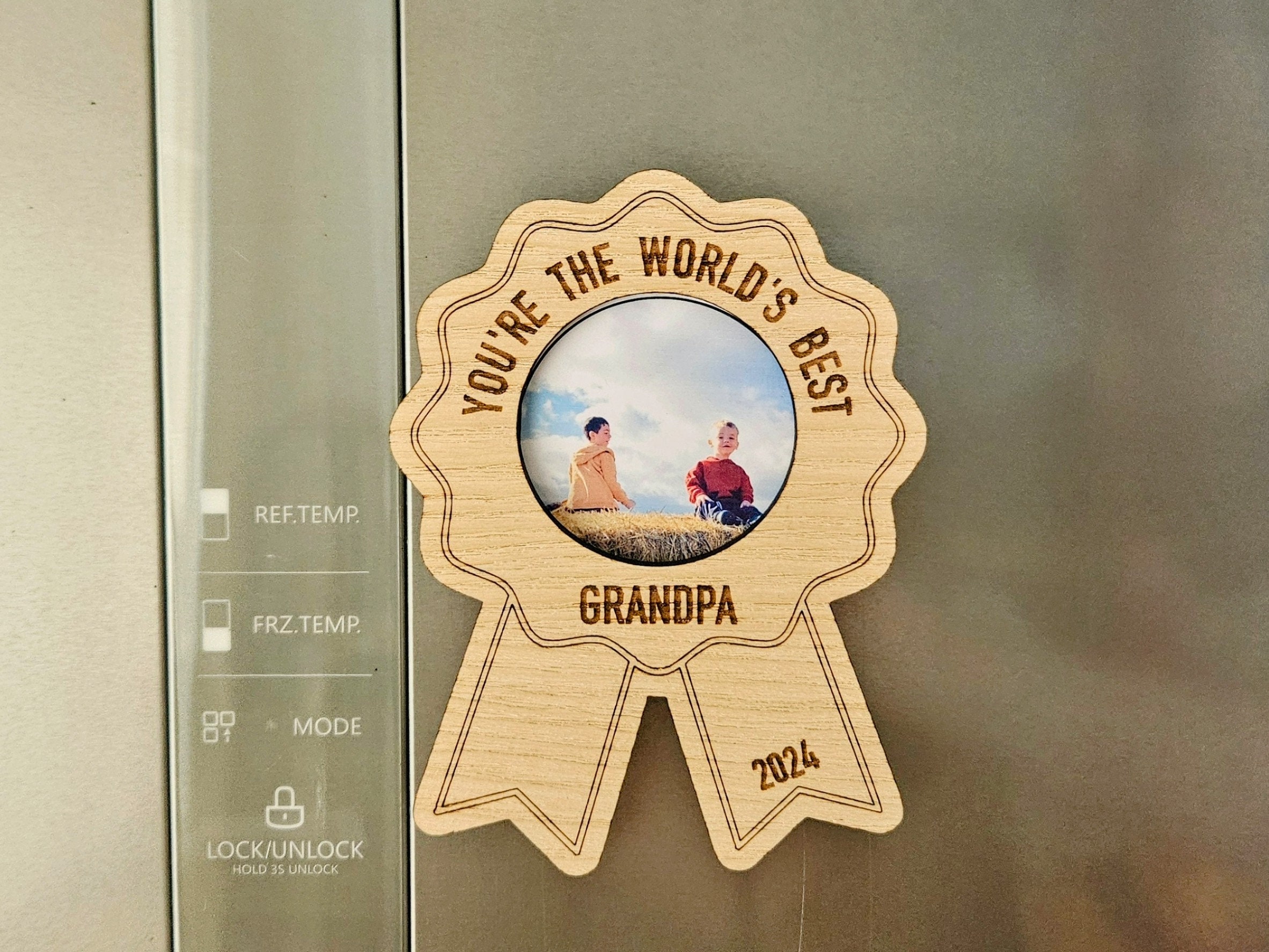 Dad Fridge Magnet, Personalised Fathers Day Gift From Kids, Photo Gift ...