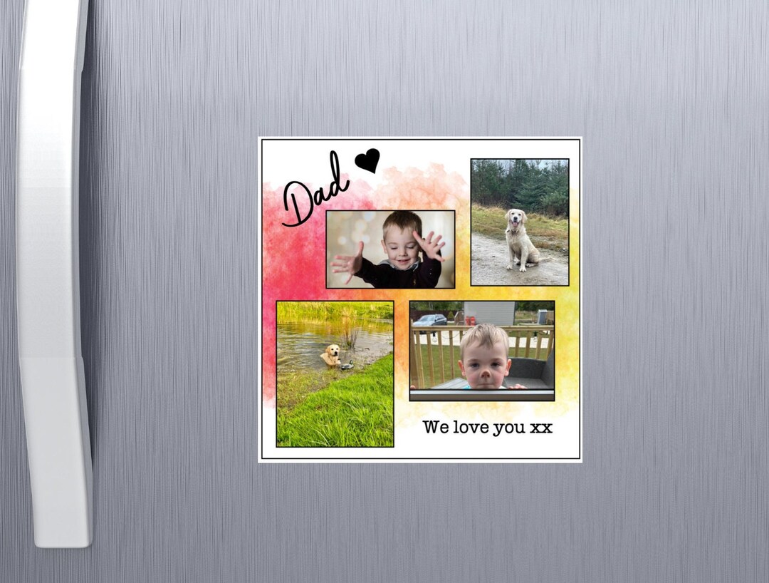 Dad Magnet, Personalised Fathers Day Photo Gift From Daughter, Dad ...