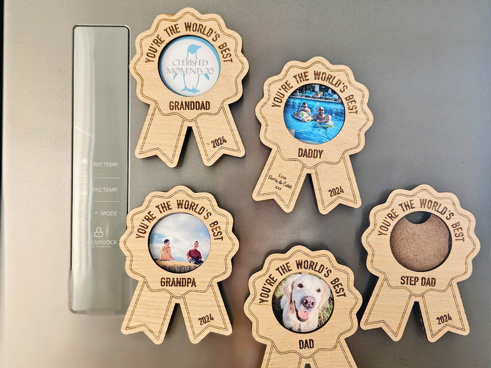 Dad Fridge Magnet, Personalised Fathers Day Gift From Kids, Photo Gift ...