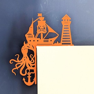 Pirate Ship Ornament, Door Trim Corner, Pirate Nursery Décor, Boys ...