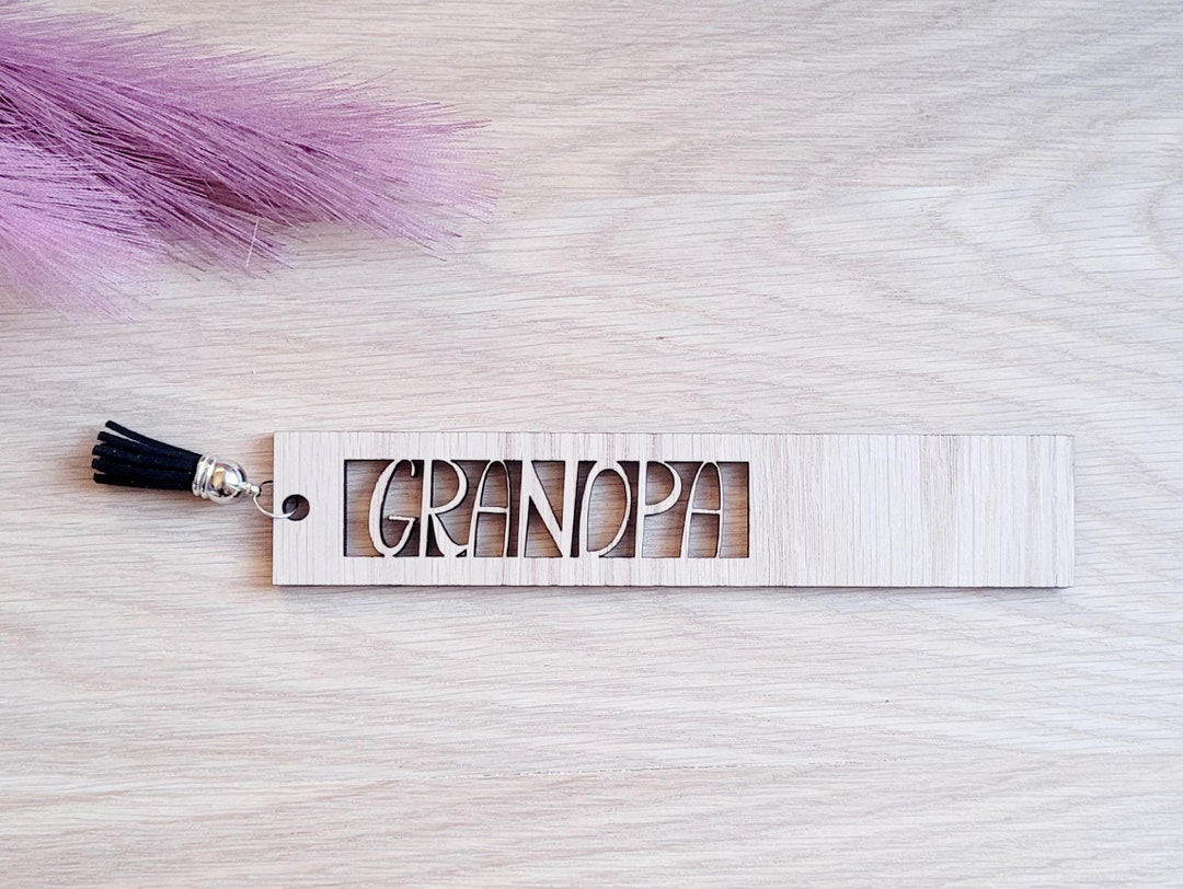 Grandpa Bookmark, Personalised Gift From Granddaughter, Grandpa ...