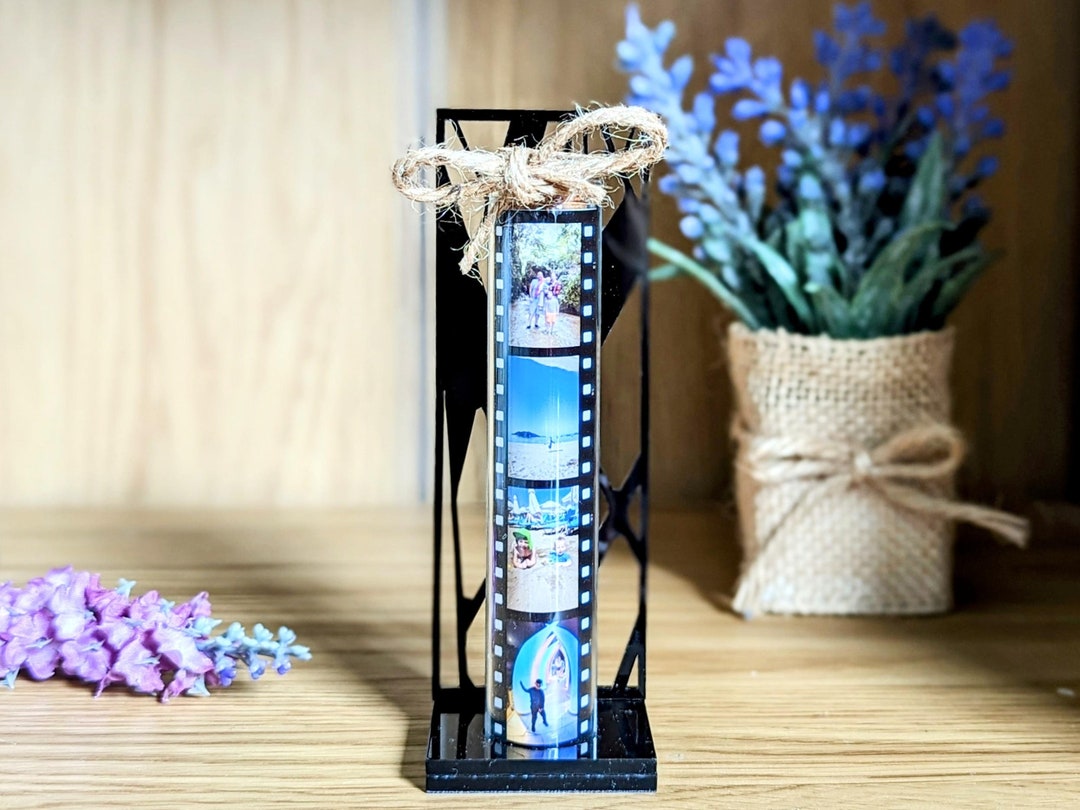 Personalised Photo Film Roll, Custom Photo Strip Jar, Photo Strip Gift ...