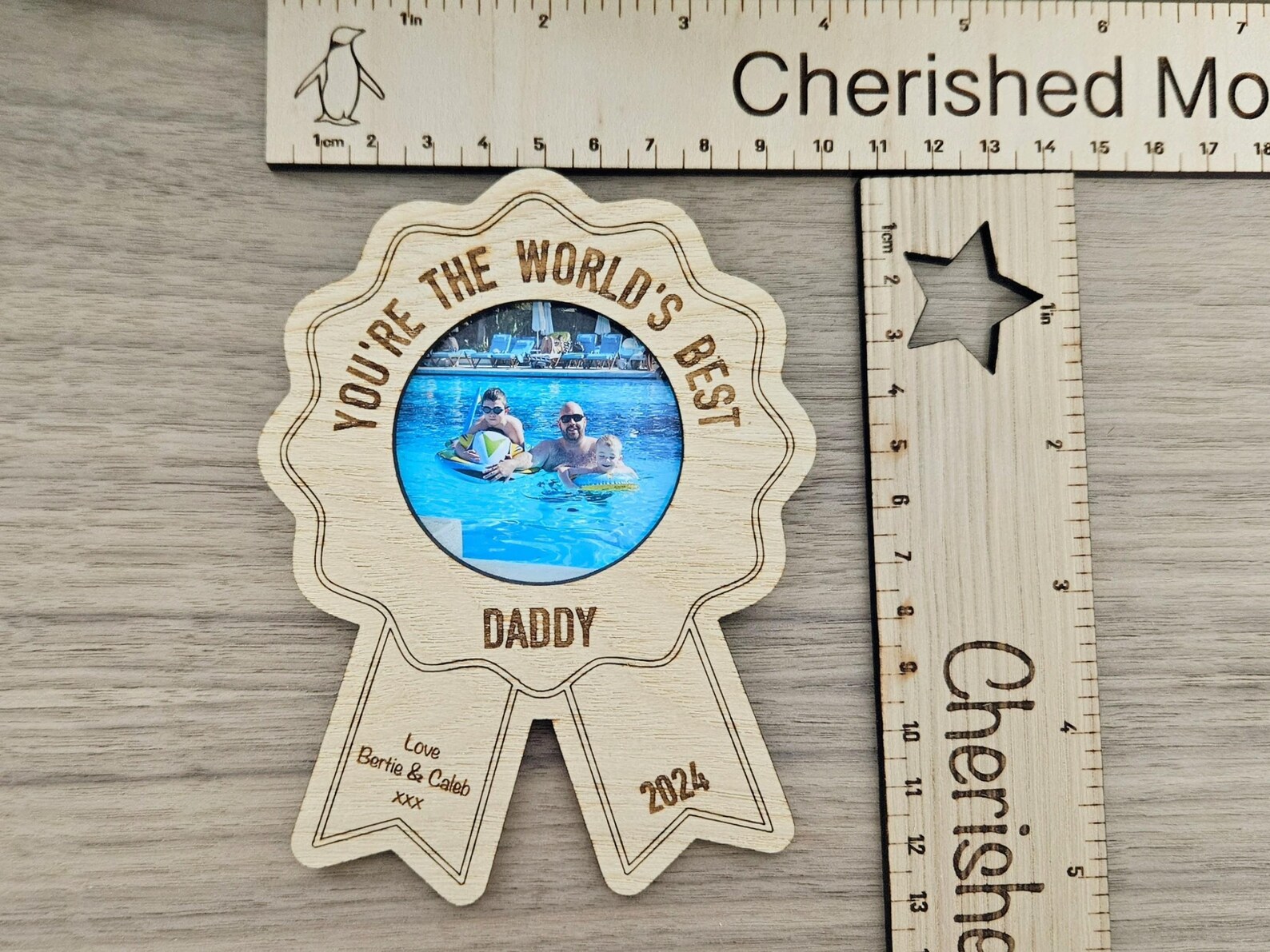 Dad Fridge Magnet, Personalised Fathers Day Gift From Kids, Photo Gift ...