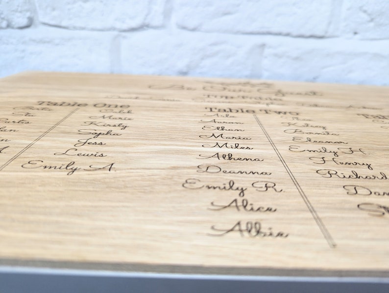 Wedding Table Plan, Wood Wedding Sign, Seating Plan Wedding Sign ...