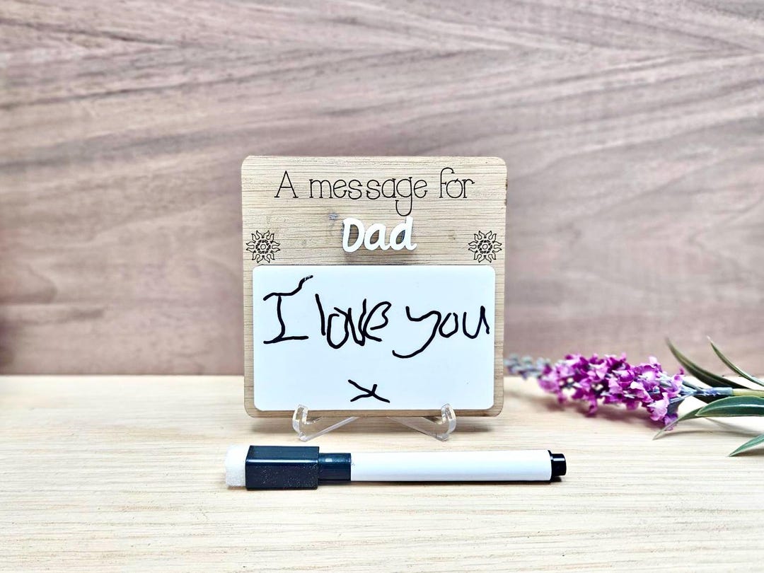 Custom Message Board, Wooden Home Decor, Valentines Day Gift for Dad ...