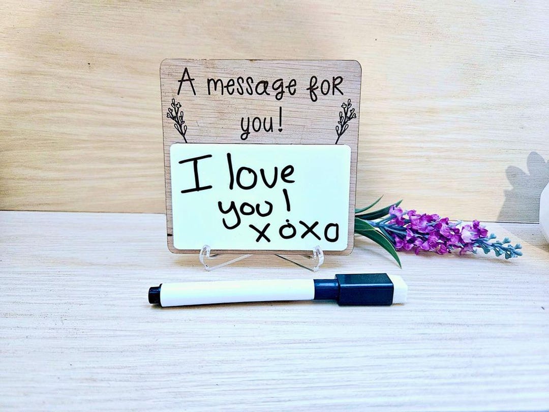 Custom Message Board, Personalised Note Board Decor, Wooden Anniversary ...