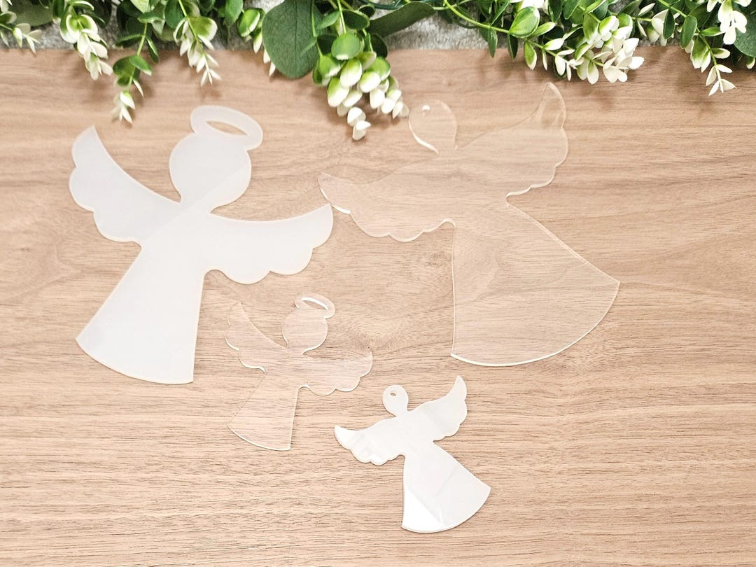 Angel Craft Blanks 30/40/50, Laser Cut Acrylic Shapes, Craft Supplies ...